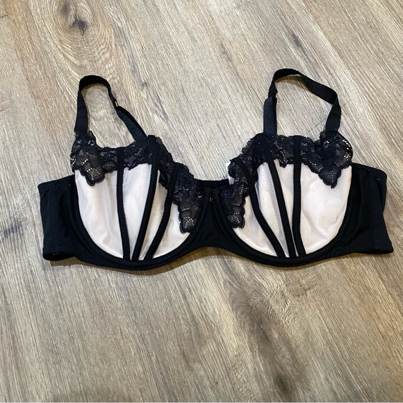 Cacique | Intimates & Sleepwear | Cacique Black Balconette Bra 46d Lace ...
